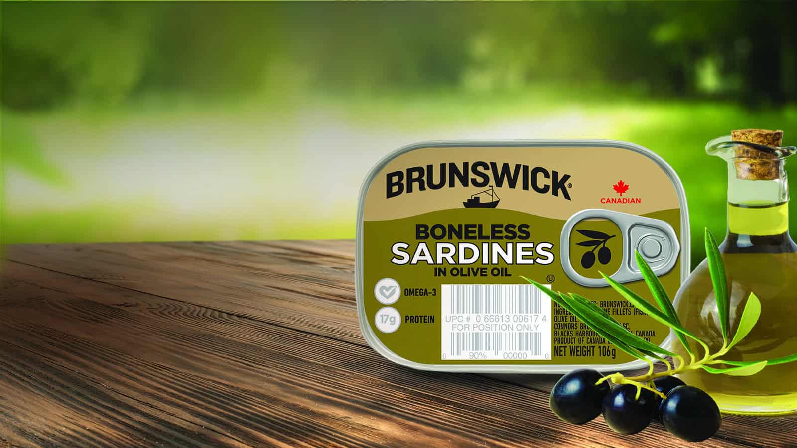 Brunswick Boneless Sardines in Olive Oil - 106g - Brunswick® Seafood