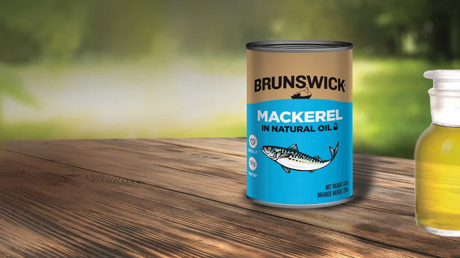 Brunswick Mackerel in Natural Oil – 425g - Brunswick® Seafood