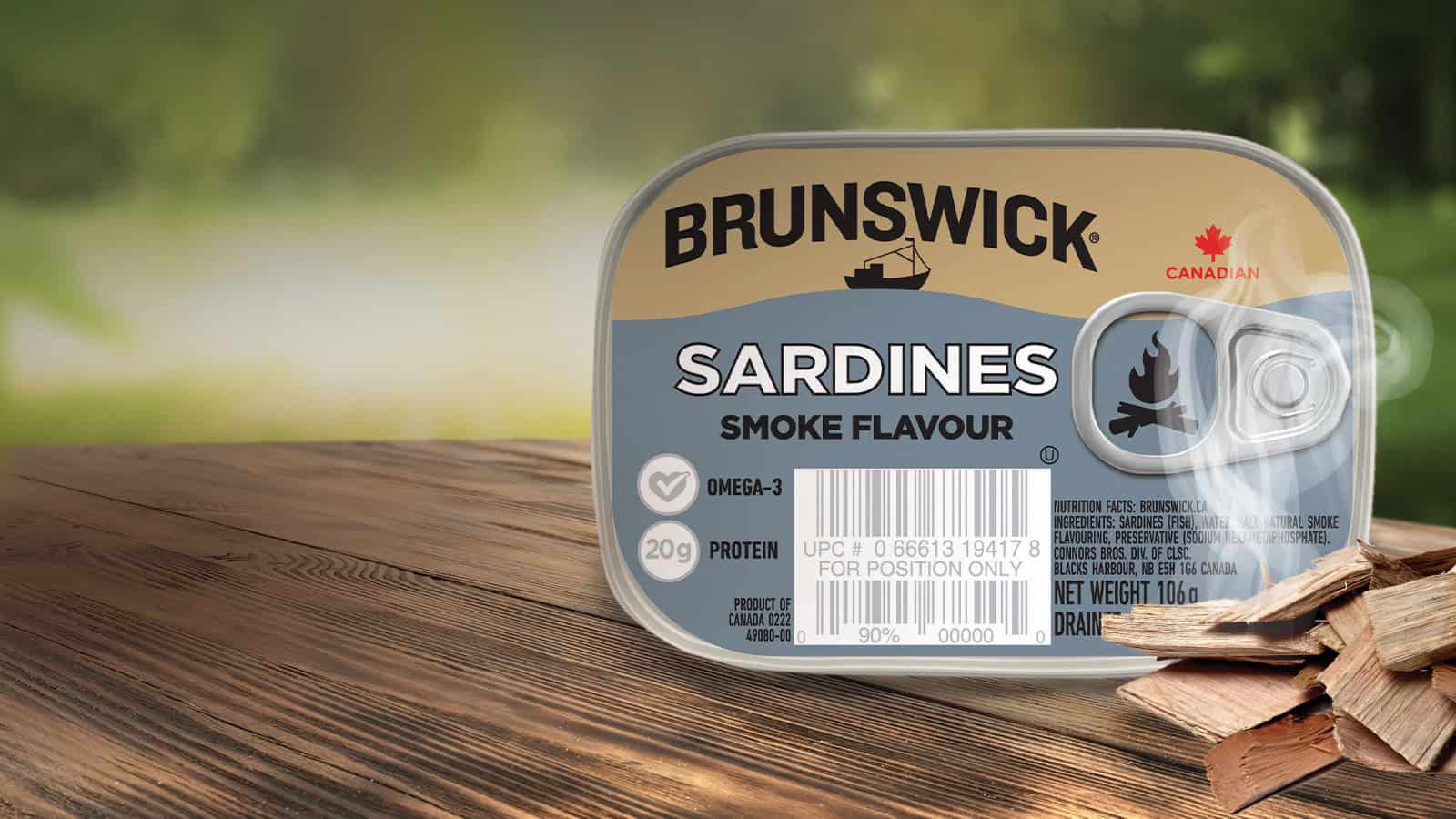 Brunswick Sardines Smoke Flavour - 106g - Brunswick® Seafood